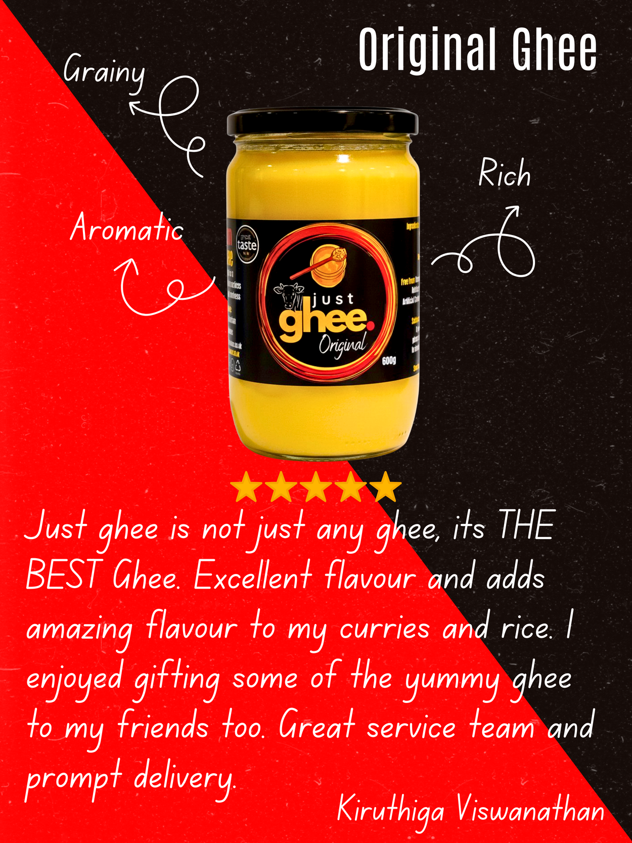 Just Ghee | Great Taste 2025 | Grass-Fed Ghee, UK Made